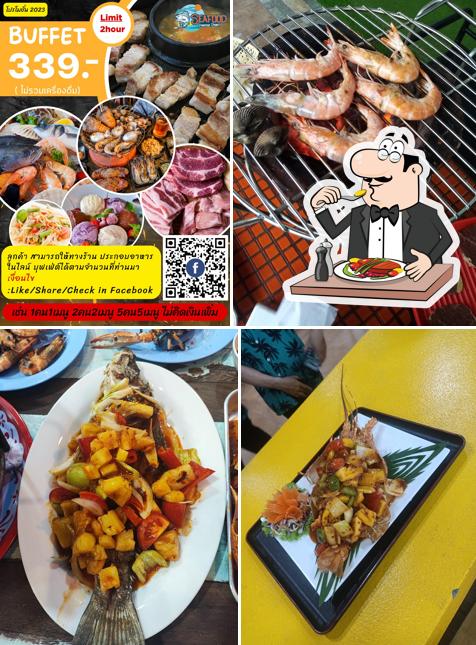 บุฟเฟ่ต์และร้านอาหาร Seafood Paradise Buffet & Restaurant, Карон - Меню ...