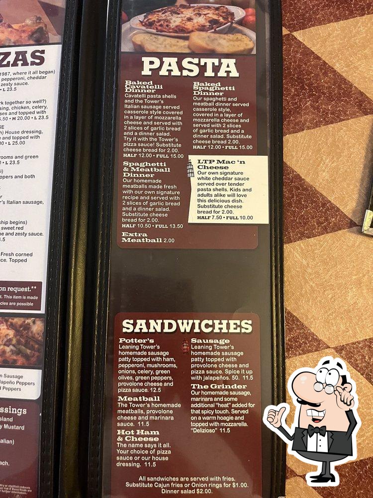 Leaning Tower of Pizza - Uptown Ankeny, Ankeny - Restaurant menu ...