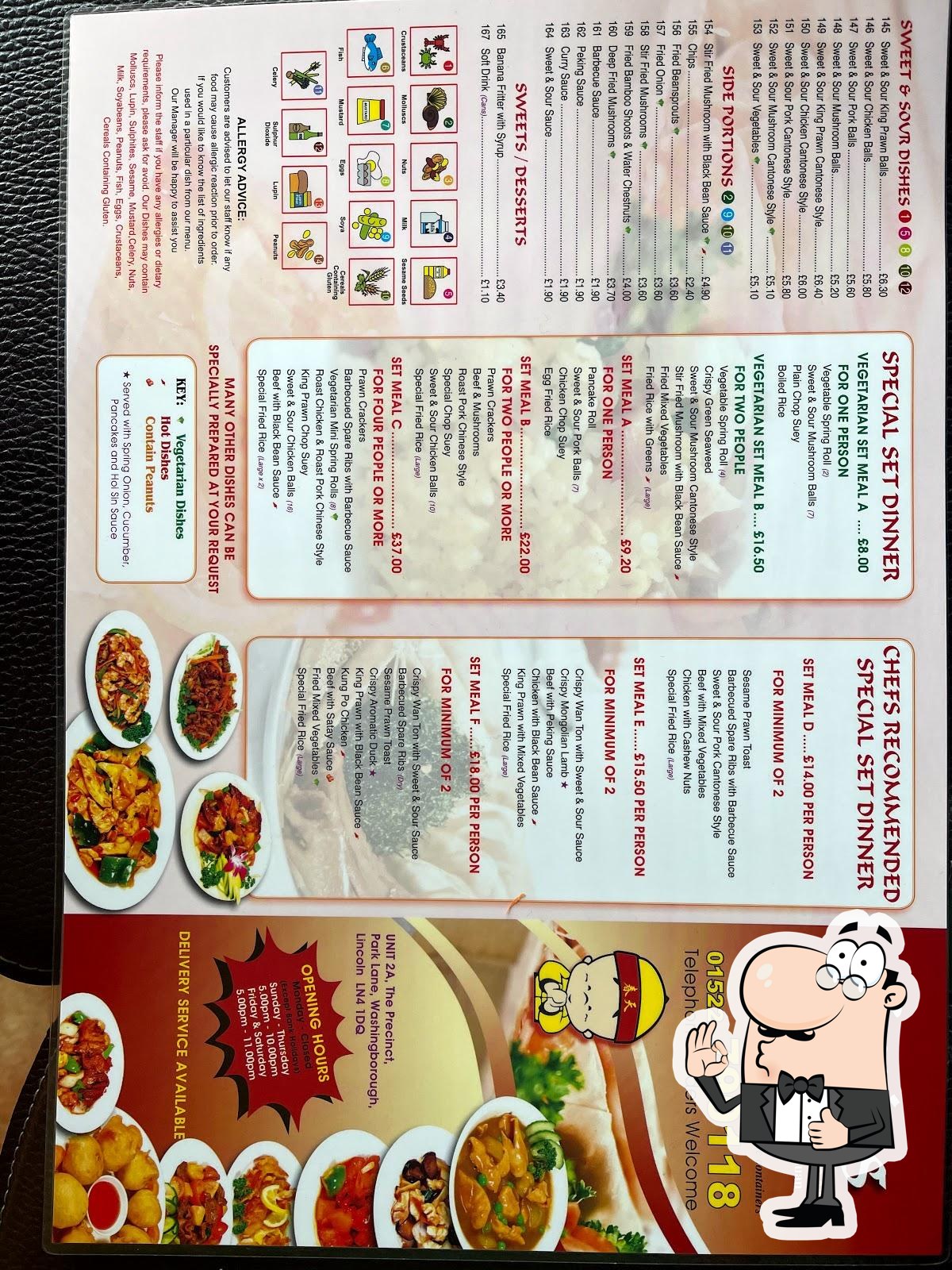 Spring Chinese, Lincoln - Restaurant menu, prices and reviews