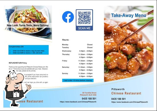 Pittsworth Chinese Restaurant, Pittsworth - Restaurant menu, prices and ...